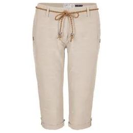 3/4-Hose "GS 93 WMN PNTS", Damen, Gr. 44, Normalgr&ouml;&szlig;en, beige (hellbeige), Obermaterial: 65% Baumwolle, 30% Polyester, 5% Elasthan;Futter: 100% Polyester, G.I.G.A. DX BY KILLTEC, Hosen, Caprihose Damen: Stretch, schnelltrocknend, Taschen, Autolock-Zipper