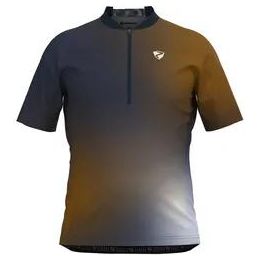 Radtrikot Ziener "NEMIC-Z", Herren, Gr. 60, blau (woodunkelhale navy), Obermaterial: 100% Polyester; Obermaterial 2: 90% Polyester, 10% Elasthan, Trikots