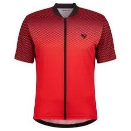 Radtrikot Ziener "NELETE-Z", Herren, Gr. 46, rot, Obermaterial: 100% Polyester; Obermaterial 2: 90% Polyester, 10% Elasthan, Trikots