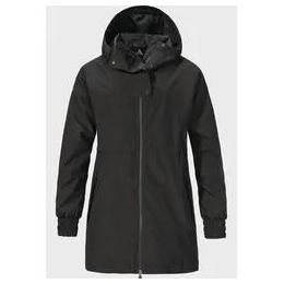 Sch&ouml;ffel Parka SCH&Ouml;FFEL "Parka Style Bohorok WMS", Damen, Gr. 40, schwarz (9990, schwarz), Oberstoff: 100% Polyester; (Membran: Thermoplastisches Polyurethan); Futter: 100% Polyester, relaxed fit, hoch geschlossener Ausschnitt, Jacken Parka