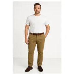 Jack & Jones PlusSize Chinohose "JPSTMARCO FRANCO CHINO W BELT PLS", Herren, Gr. 48 (7XL), L&auml;nge 34, braun (e.wood), Web, Obermaterial: 98% Baumwolle, 2% Elasthan, JACK & JONES PLUSSIZE, unifarben, slim fit kn&ouml;chellang, Hosen Chinohose