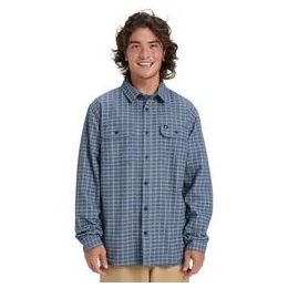Langarmhemd Quiksilver "Salt Lake Waffle", Herren, Gr. XL, US-Gr&ouml;&szlig;en, china blau salt lake, Obermaterial: 100% Baumwolle;, Hemden