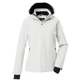 Skijacke Killtec "KSW 33 WMN SKI JCKT", Damen, Gr. 44, wei&szlig; (naturwei&szlig;), Obermaterial: 100% Polyester;Futter: 100% Polyester;F&uuml;llung: 100% Polyester, Jacken Skijacke, Damen Skijacke: wasserdicht, atmungsaktiv, verstellbar, PFAs-frei