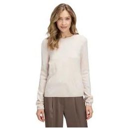 Strickpullover Betty Barclay "Damen mit Applikation", Damen, Gr. 48, beige (light beige melange), Strick, Obermaterial: 33% Baumwolle, 26% Polyacryl, 23% Polyamid, 10% Viskose, 5% Wolle, 3% Elasthan, festlich, figurumspielend normal, Rundhals, Pullover Strickpullover