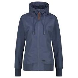 alife and kickin Sommerjacke ALIFE & KICKIN "Damen JoranaAK A", Damen, Gr. L, blau (nightblau), 100% Polyester, Jacken