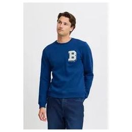 Rundhalspullover Blend "BHSweatshirt", Herren, Gr. XXL, estate blau, Sweatware, 50% Baumwolle, 50% Polyester, bedruckt, regular fit normal, Rundhals, eingesetzt, Pullover Rundhalspullover, L&auml;ssiger Sweatpullover mit Print