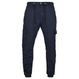 Cargohose Urban Classics "Urban Classics Herren Cargo Jogging Pants", Herren, Gr. XL, US-Gr&ouml;&szlig;en, navy, 100% Baumwolle, unifarben, normal, Hosen Cargohose
