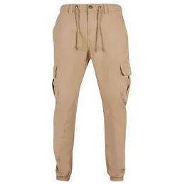Cargohose Urban Classics "Urban Classics Herren Cargo Jogging Pants", Herren, Gr. 5XL, US-Gr&ouml;&szlig;en, unionbeige, 100% Baumwolle, unifarben, normal, Hosen Cargohose