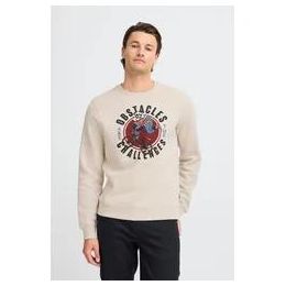 Rundhalspullover Blend "BHSweatshirt", Herren, Gr. M, peyote, Sweatware, 60% Baumwolle, 40% Polyester, bedruckt, regular fit normal, Rundhals, eingesetzt, Pullover Rundhalspullover, L&auml;ssiger Sweatpullover mit Print