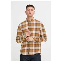 Langarmhemd Blend "BHShirt", Herren, Gr. M, US-Gr&ouml;&szlig;en, otter, Web, 100% Baumwolle, kariert, regular fit, ohne Ausschnitt, 2-Knopf-Manschette, Hemden, L&auml;ssiges kariertes Langarmhemd