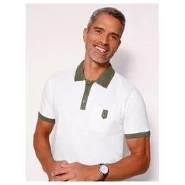 Classic Dog Poloshirt CLASSIC "Kurzarm-Poloshirt", Damen, Gr. 56/58, ecru, marine, 100% Baumwolle, gemustert, mehrfarbig, Shirts
