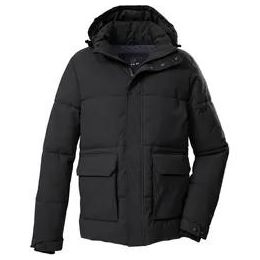 Steppjacke "GW 26 MN QLTD JCKT", Damen, Gr. M, schwarz, Obermaterial: 100% Polyester;Futter: 100% Polyester;F&uuml;llung: 100% Polyester, G.I.G.A. DX BY KILLTEC, Jacken Steppjacke, Wasserabweisende Herrenjacke, abnehmbare Kapuze, recycelte Materialien
