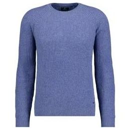 Rundhalspullover Ragman, Herren, Gr. 54, blau, melange, 782, 90% Wolle 10% Baumwolle, Rundhals, Pullover Rundhalspullover