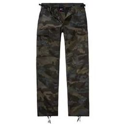 Cargohose BRANDIT "Brandit Damen Ladies BDU Ripstop Trouser", Damen, Gr. 27, Normalgr&ouml;&szlig;en, schwarzcamo, 100% Baumwolle, normal, Hosen Cargohose