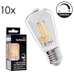 hofstein LED E27 10er Set 5 Watt 2700 Kelvin 500 Lumen