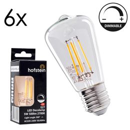 hofstein LED E27 6er Set 5 Watt 2700 Kelvin 500 Lumen