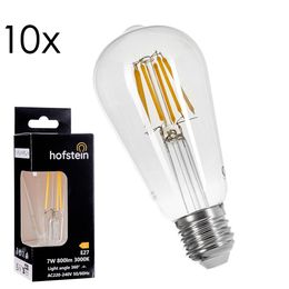 hofstein LED E27 10er Set 6 Watt 3000 Kelvin 800 Lumen