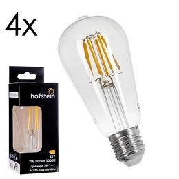 hofstein LED E27 4er Set 6 Watt 3000 Kelvin 800 Lumen