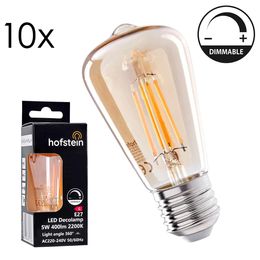 hofstein LED E27 10er Set 5 Watt 2200 Kelvin 400 Lumen