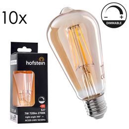 hofstein LED E27 10er Set 7 Watt 2700 Kelvin 720 Lumen