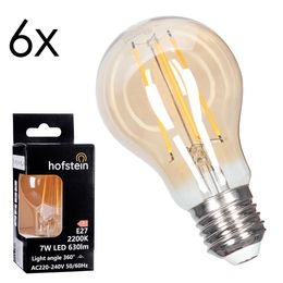 hofstein LED E27 6er Set 6 Watt 2200 Kelvin 630 Lumen