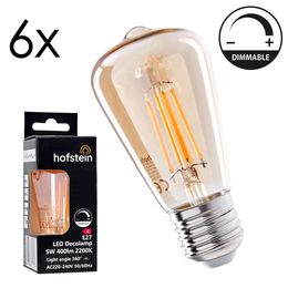 hofstein LED E27 6er Set 5 Watt 2200 Kelvin 400 Lumen