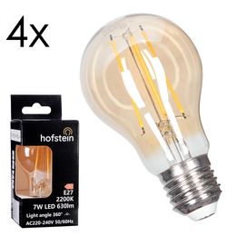 hofstein LED E27 4er Set 6 Watt 2200 Kelvin 630 Lumen