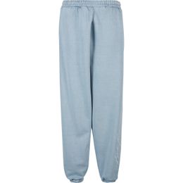 Jogginghose Karl Kani "Karl Kani Karl Kani Autograph Heavy Os Sweatpants", Herren, Gr. XXL, US-Gr&ouml;&szlig;en, light blau, 100% Baumwolle, unifarben, oversize, Hosen Jogginghose