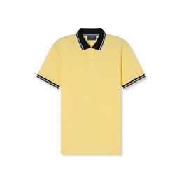 Poloshirt OLYMP "OLYMP Casual Wirk", Herren, Gr. L, gelb (zitronengelb), 100% Baumwolle, Shirts