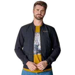 Sweatjacke Casamoda "Casamoda Sweatjacke uni", Herren, Gr. M, blau (dunkelblau), 95% Baumwolle, 5% Elasthan, Sweatjacken Sweatjacke