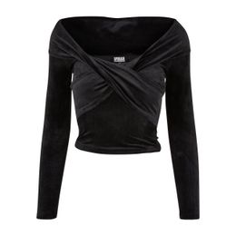Urban Classics Damen Longsleeve "Urban Classics Damen"schwarz, Gr. M, unifarben, 96% Polyester, 4% Elasthan, Shirts