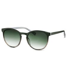 Sonnenbrille BRENDEL EYEWEAR, Damen, braun (gr&uuml;n, braun), leicht gl&auml;nzend, Sonnenbrillen Sonnenbrille, Form Trapez, Verlaufst&ouml;nung, Polyamid UV 400