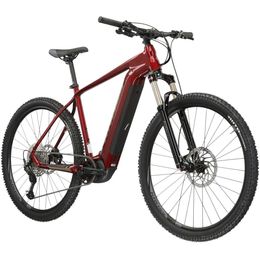 E-Bike KROSS "E-MTB Level Boost 2.0 29 Zoll rot" Gr. 51, rot, schwarz, Elektrofahrr&auml;der, Herren, 51cm, 29 Zoll (73,66cm), Pedelec, Elektrofahrrad f&uuml;r Damen und Herren, MTB