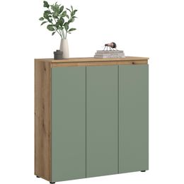 Mehrzweckschrank Home Affaire, B:105cm H:111cm T:37cmgr&uuml;n, FSC-zertifizierter Holzwerkstoff, K&uuml;che, Schr&auml;nke, "CIPELA, 105x111 cm, viel Stauraum,