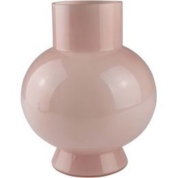 Dekovase AM Design "Rosafarbene Glasvase", rosa, B:17cm H:22,5cm, Glas, Vasen, f&uuml;r einen eleganten und sanften Akzent