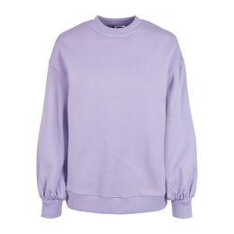 Urban Classics Damen Sweatshirt "Urban Classics Damen Ladies Organic Oversized Crew"lavender, Gr. S, unifarben, 100% Baumwolle, Sweatshirts