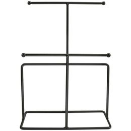Schmuck Etagere Kleine Wolke "Trinket", schwarz, B:18cm H:25cm T:10cm, Metall, Schmuckst&auml;nder