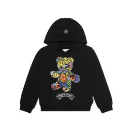 Sweatshirt Philipp Plein "Teddy Mit Schmucksteinen", Jungen, Gr. 16, 02, schwarz, Obermaterial: 5% Elasthan, 95% Baumwolle, Sweatshirts Sweatshirt