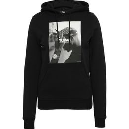 MisterTee Damen Rundhalspullover "MisterTee Damen Ladies 2Pac F*ck The World Hoody"schwarz, Gr. M, unifarben, 65% Baumwolle, 35% Polyester, Pullover