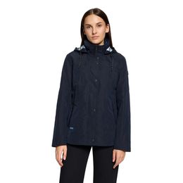 Gil Bret Damen Outdoorjackeschwarz navy, Gr. 48, unifarben, Web, Obermaterial: 100% Polyester, Jacken, mit Kapuze