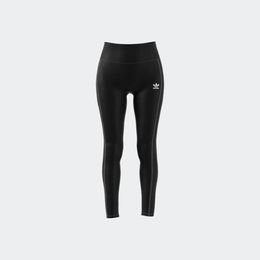 Leggings adidas originals "ESS LEGGINGS P", Damen, Gr. L, N-Gr, schwarz, Obermaterial: 79% Polyester, 21% Elasthan, Hosen Leggings, aus Polyester, f&uuml;r Sportmode, sportlicher Stil, f&uuml;r Erwachsene