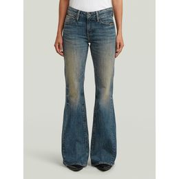 G-Star Raw 5-Pocket-Jeans G-STAR "Stevey Flare Jeans", Damen, Gr. 24, L&auml;nge 32, antique faded blauschist, Jeans 5-Pocket-Jeans