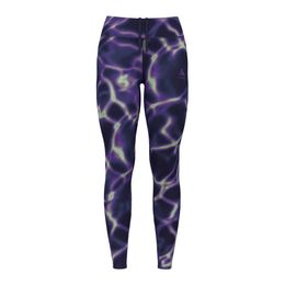 Odlo Zeroweight Print Tights Bekleidung Damen lila XS