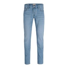 Jack & Jones Slim-fit-Jeans JACK & JONES "JJIGLENN JJICON", Herren, Gr. 29, L&auml;nge 30, blau denim, Jeans Slim-fit-Jeans