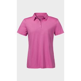 Sch&ouml;ffel Poloshirt SCH&Ouml;FFEL "CIRC Polo Shirt Tauron L", Damen, Gr. 36, 3305, pink, Oberstoff: 100% Polyester, sportlich, V-Ausschnitt, Shirts