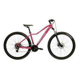 Mountainbike KROSS "Damen 29" Lea 2.0 pink RH 21 G&auml;nge" Gr. 43, rosa, schwarz, Fahrr&auml;der, Damen, 43cm, 29 Zoll (73,66cm) hinten: 29 Zoll (73,66cm), KROSS Mountainbike Damen 29' Lea 2.0 pink RH 21 G&auml;nge
