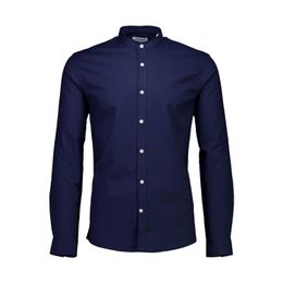 Businesshemd LINDBERGH "LINDBERGH Oxford-Hemd", Herren, Gr. S, Normalgr&ouml;&szlig;en, navy mix, Obermaterial: 97% Baumwolle, 3% Elasthan, Hemden
