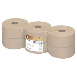 satino by Wepa PureSoft Toilettenpapier Midi Jumbo beige JT2, Recycling, 2-lagig, 380 Meter 1 Karton = 6 Rollen
