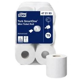 Tork 472193 Advanced SmartOne Mini Toilettenpapier T9 2-lagig 111,6 m 1 Pack = 12 Rollen