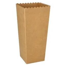 Papstar Popcorn-Boxen Pappe "pure" eckig 1300 ml 19,7 cm x 7 cm x 7 cm braun klein 1000 St&uuml;ck